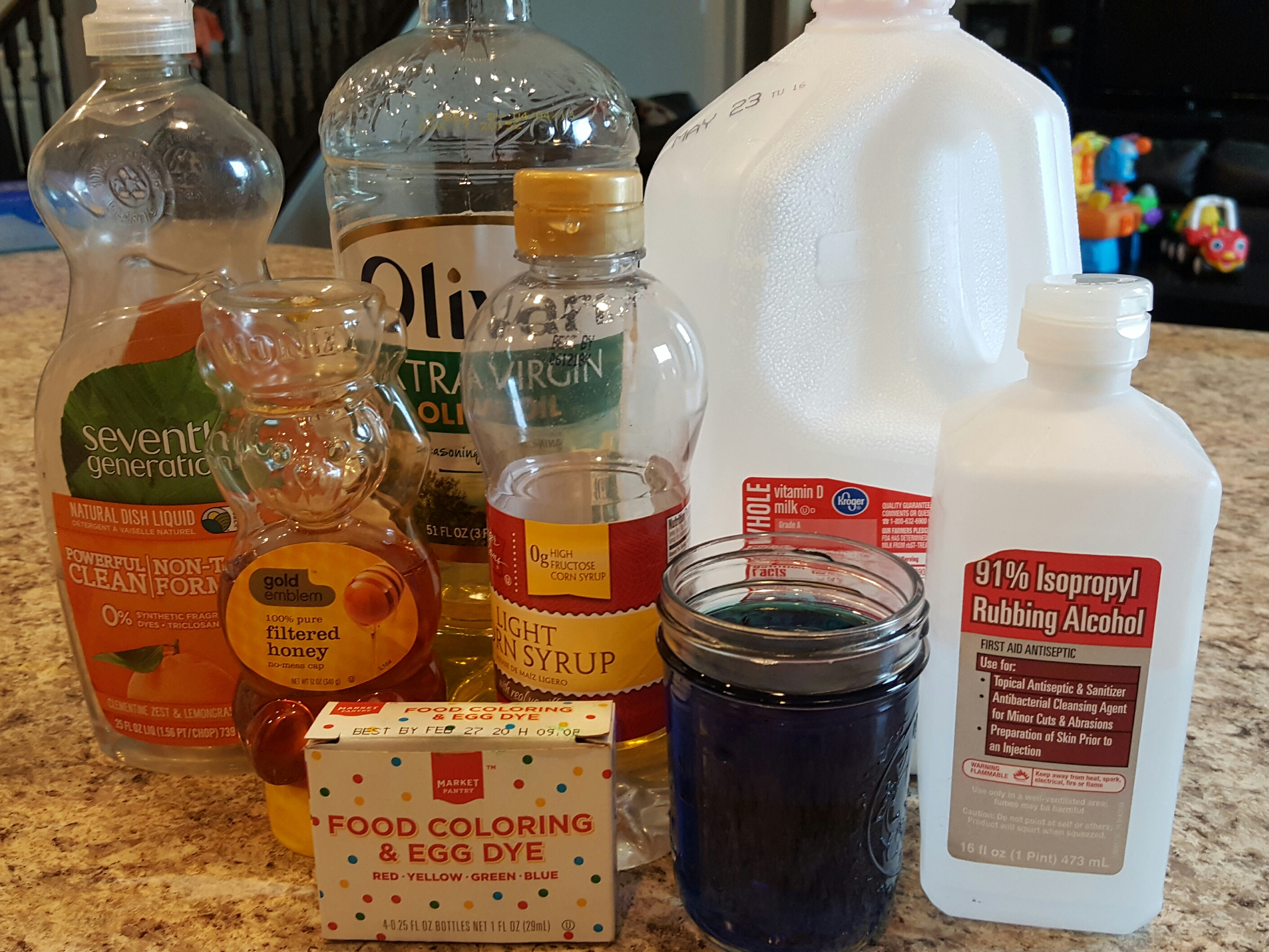 Colorful Liquid Density Columns – Stay-at-Home Science