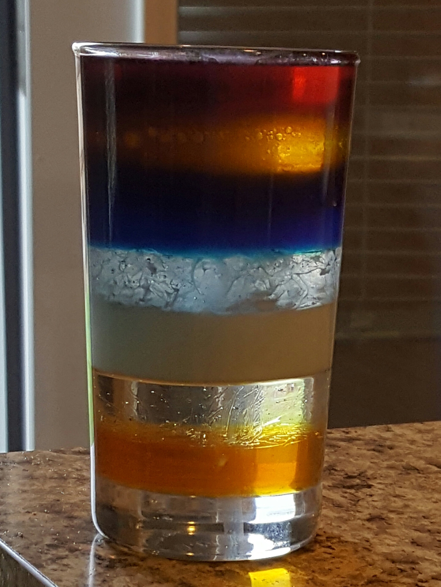 Colorful Liquid Density Columns – Stay-at-Home Science