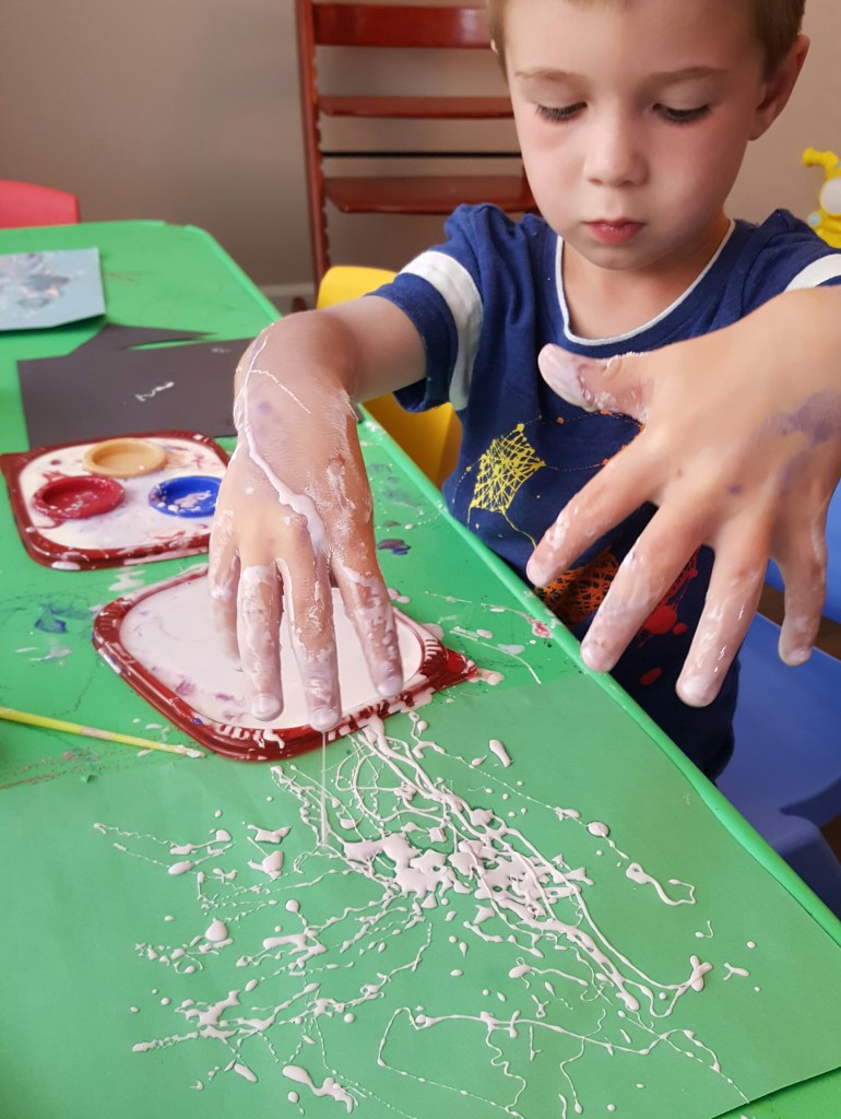 Oobleck Art: A Preschool STEAM Activity – Stay-at-Home Science